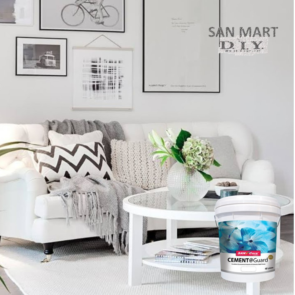 (18 Litres) SANCORA Cement Guard Emulsion Paint (White) / Cat Air ...