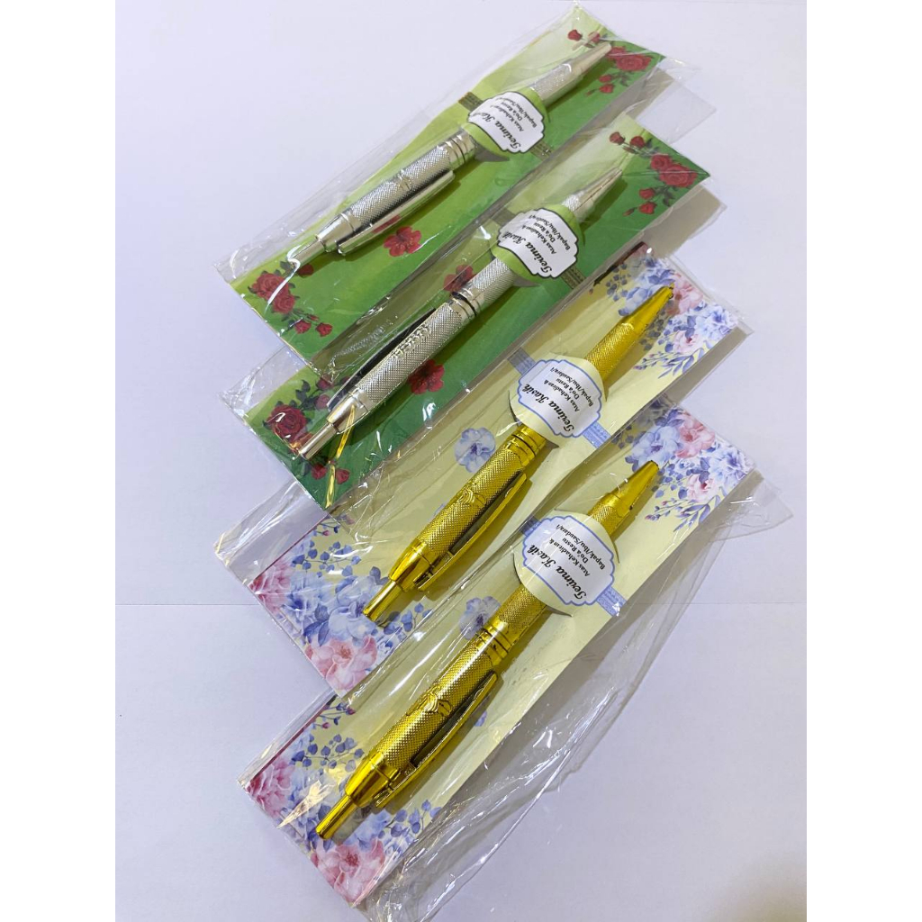 [NEW] Doorgift Cenderahati Pen Gold/Silver Alas Thank you | Shopee Malaysia