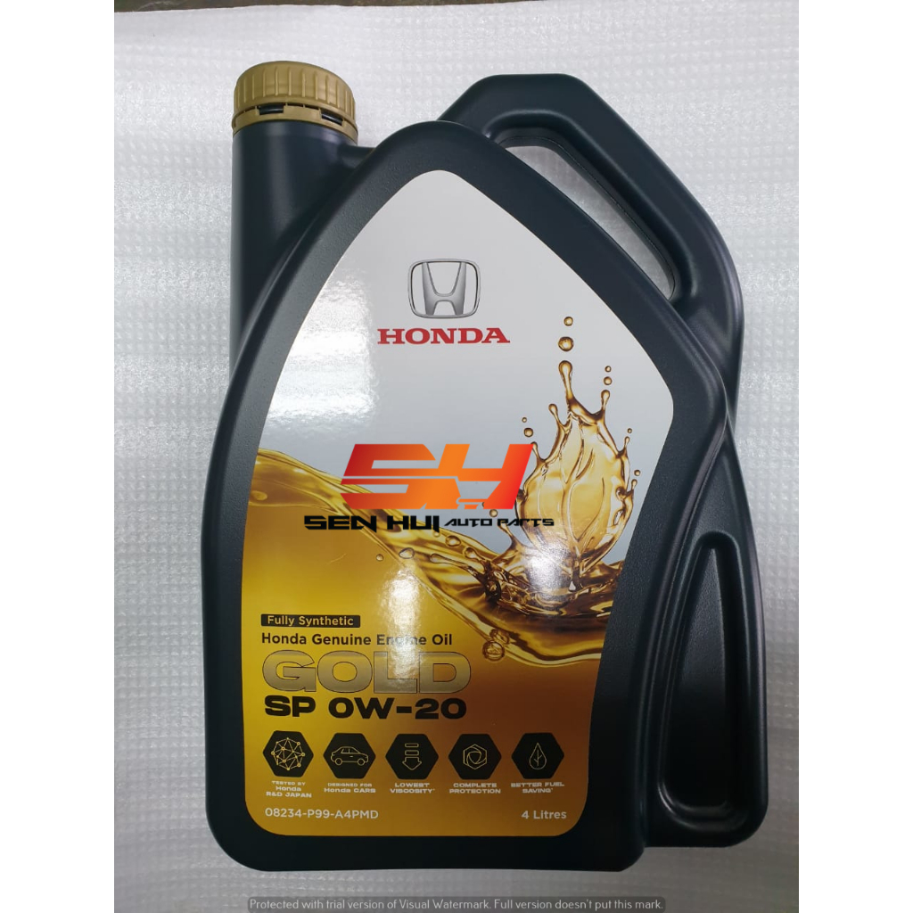 Honda ENGINE OIL SP 0W20 4Liters FULLY 08234-P99-A4PMD Genuine | Shopee Malaysia