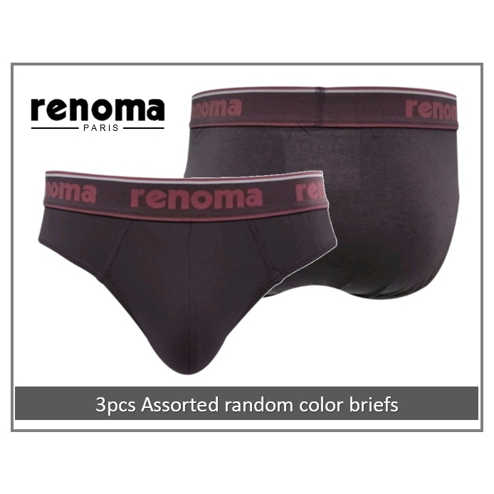 RENOMA PRO-STRETCH Original Three Stretch Men Cotton Spandex Brief (REM3113) | Shopee Malaysia