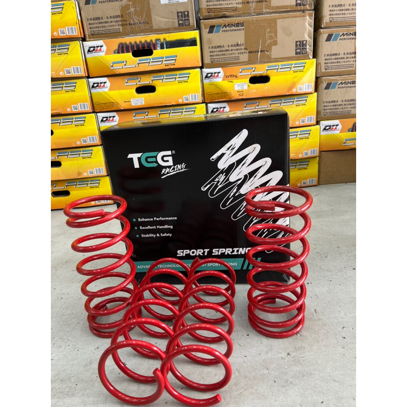 PERODUA AXIA 14" SPORT SPRING LOWERED SPORT SPRING TEG RACING / VOLCANO ...
