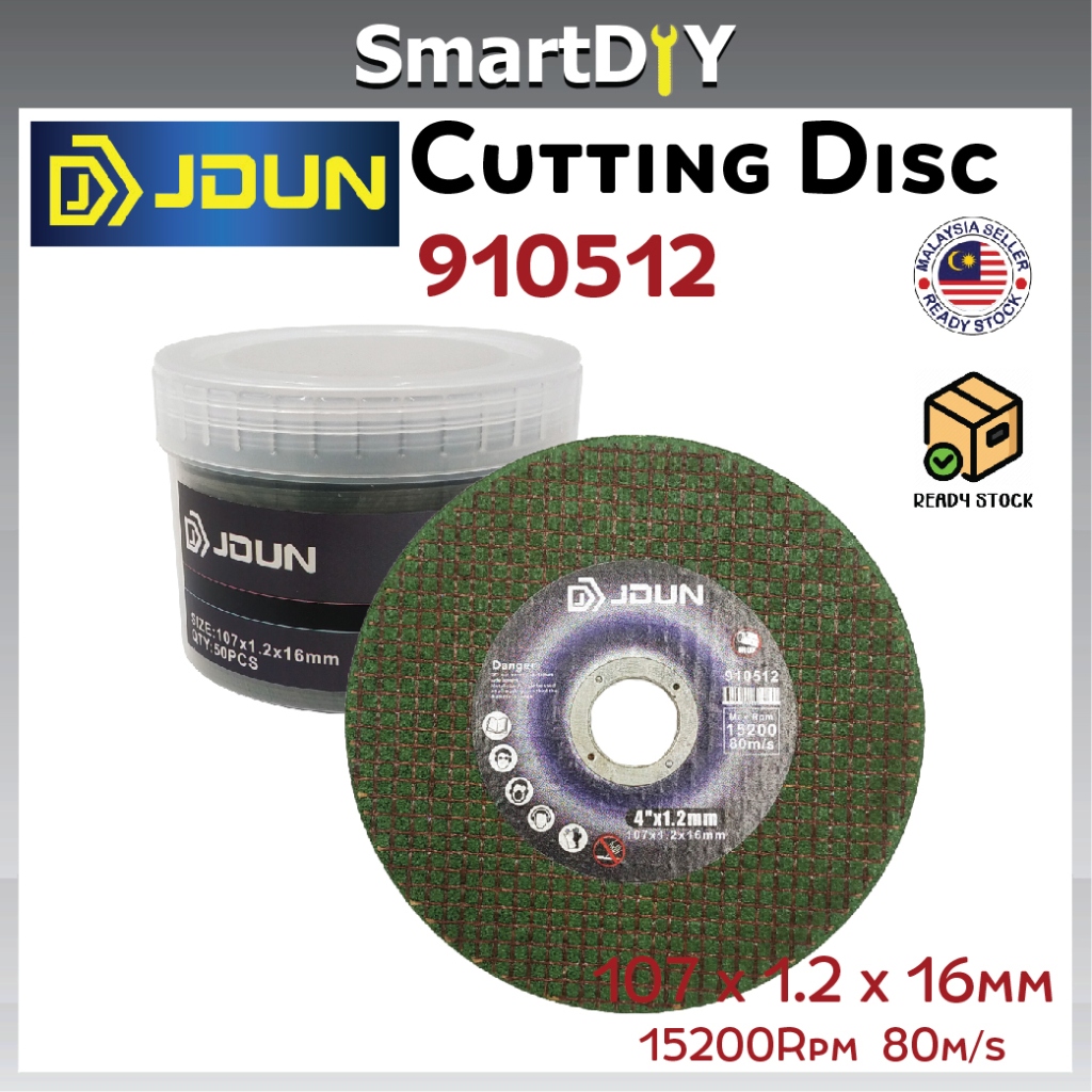 {50 PCS} 910512 JDUN Cutting Disc 107mm (4") x 1.2mm x 16mm cutting ...