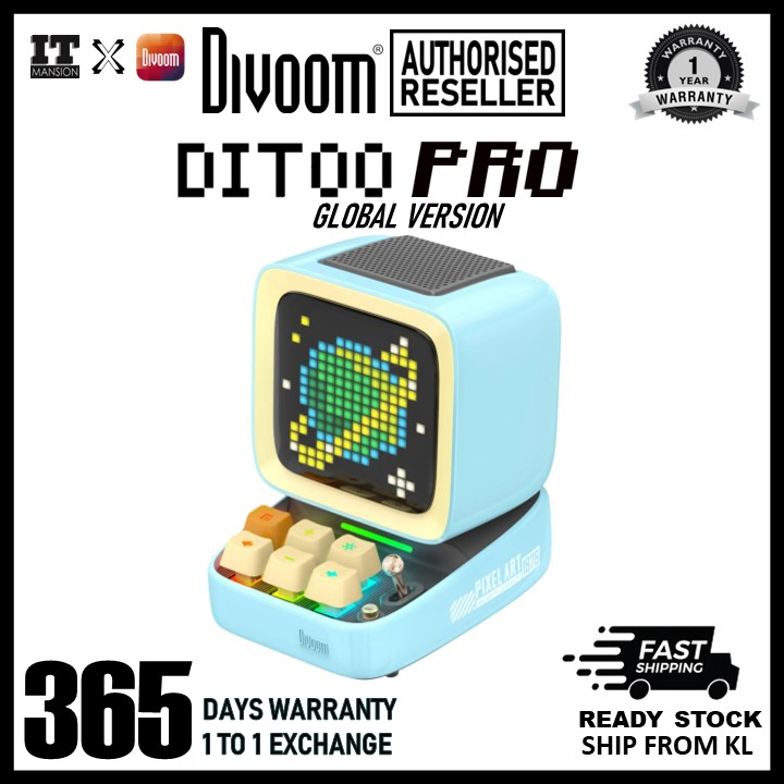 Divoom Ditoo Plus / PRO Global Version Portable Bluetooth Speaker RGB ...