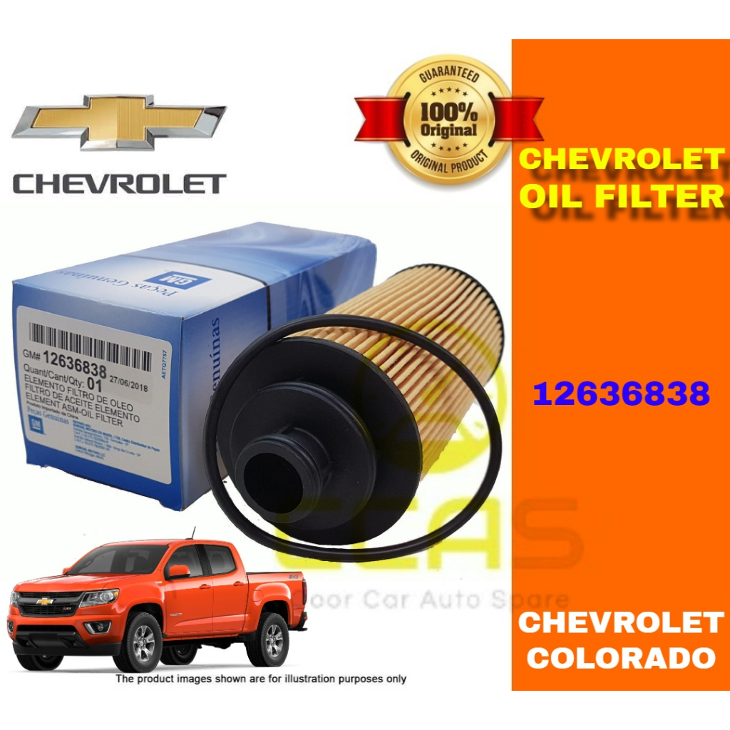 CHEVROLET COLORADO OIL FILTER 12636838 | Shopee Malaysia