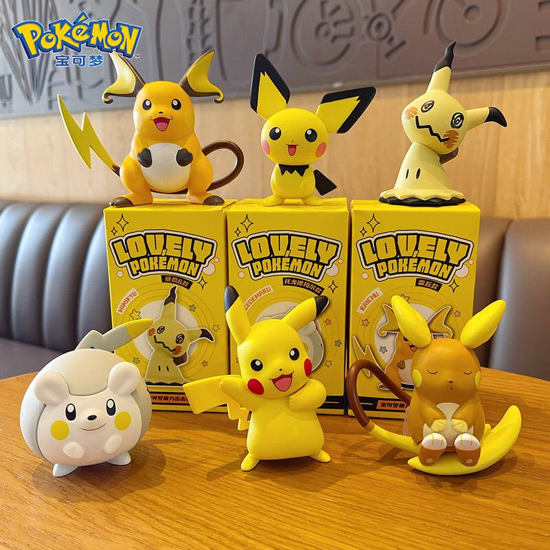 Pokemon Pikachu Raichu Pichu Mimikyu Togedemaru Mini Figure Decoration ...