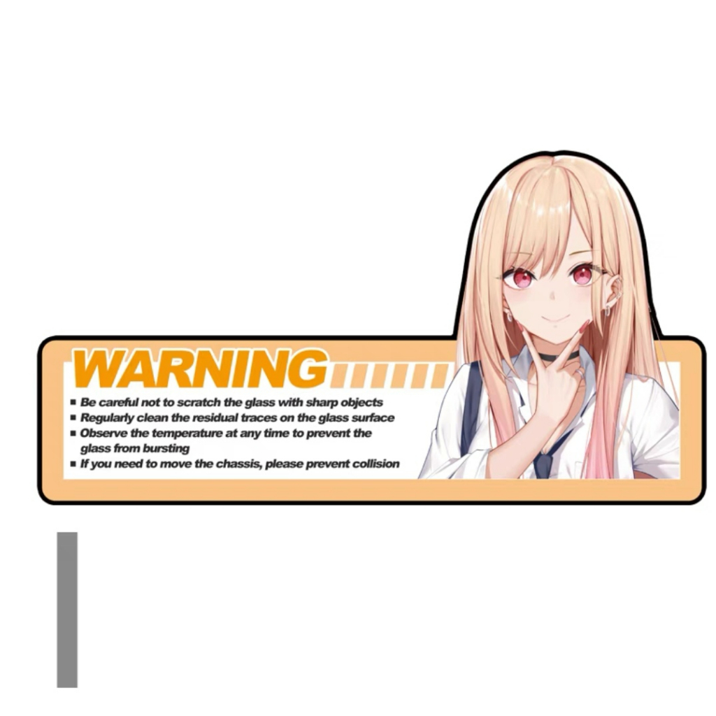 Shirakami Fubuki Hololive Vtuber Computer PC Case Sticker Transparent ...