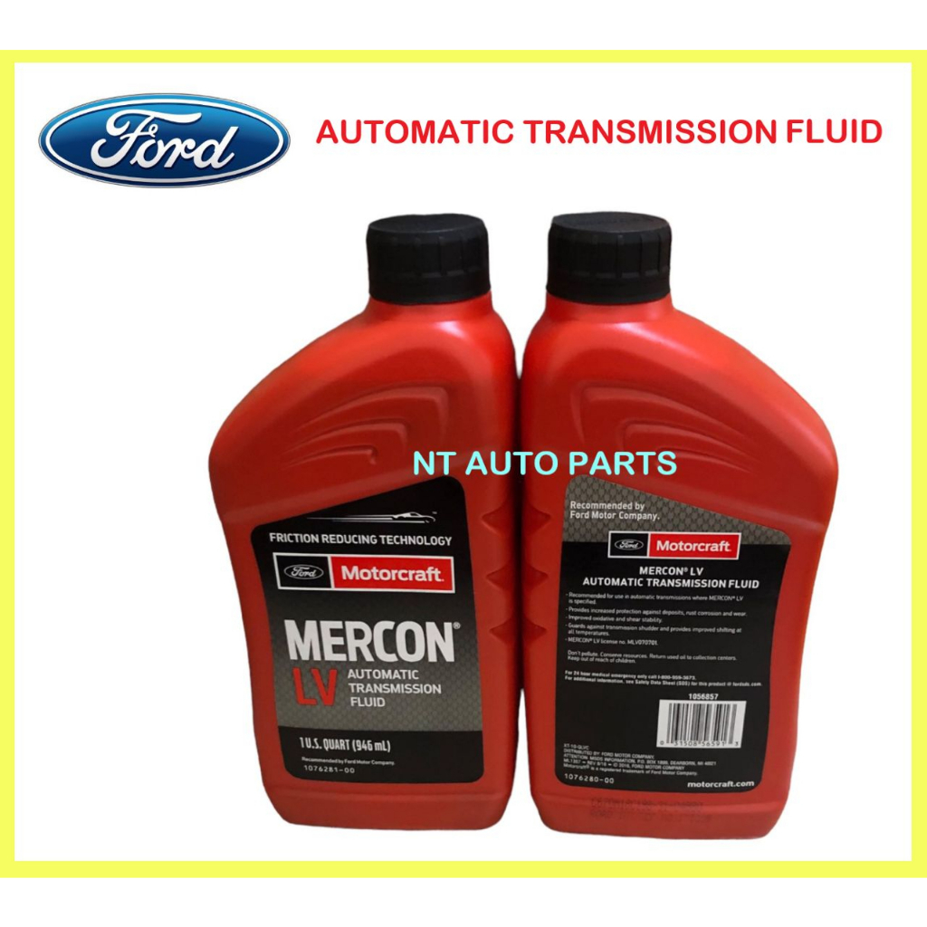 Ford Mercon LV (MotorCraft) Automatic Transmission Fluid (1 Quart ...