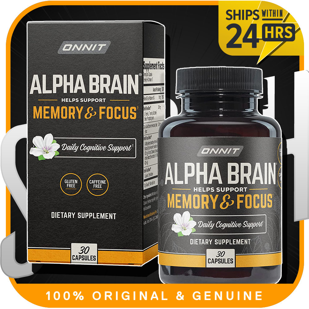 ONNIT Alpha Brain Premium Nootropic Brain Supplement, 30 Count, for Men ...