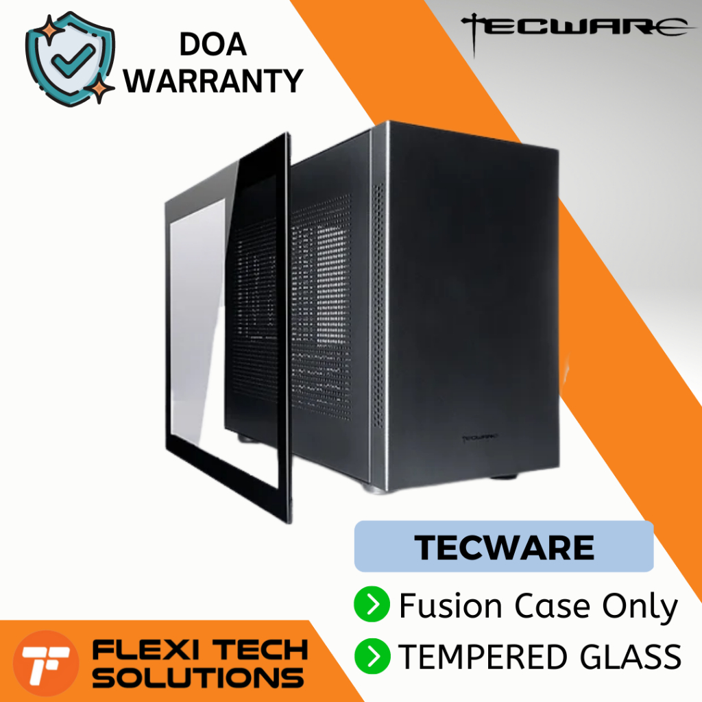 Flexi Tech TECWARE Tempered Glass for Tecware Fusion Casing | Shopee ...