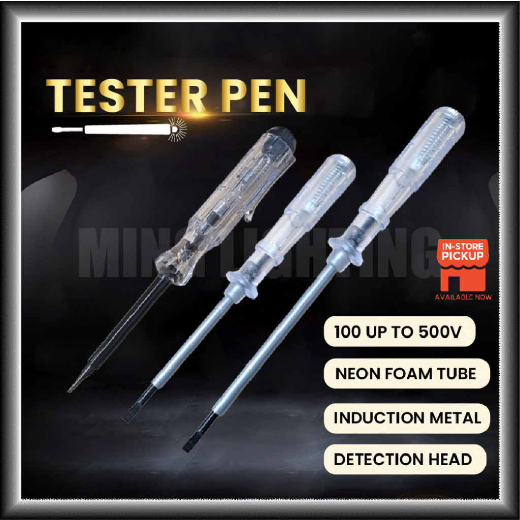 Electrician AC Voltage Detector Pens Electrical Test Pen Flat Head ...