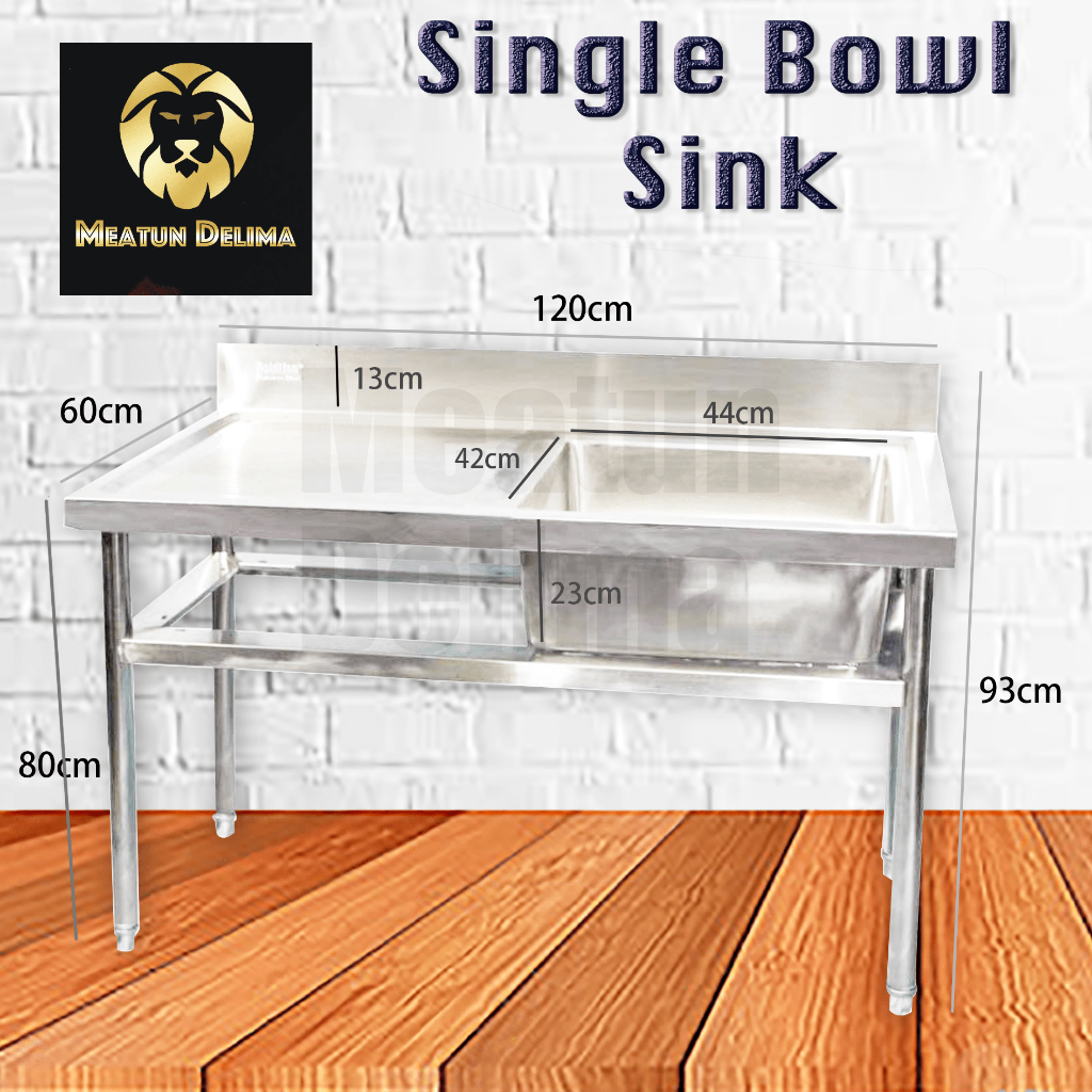 Stainless Steel Single Bowl Sink One Kitchen Sinki Drainer Dish Rack ...