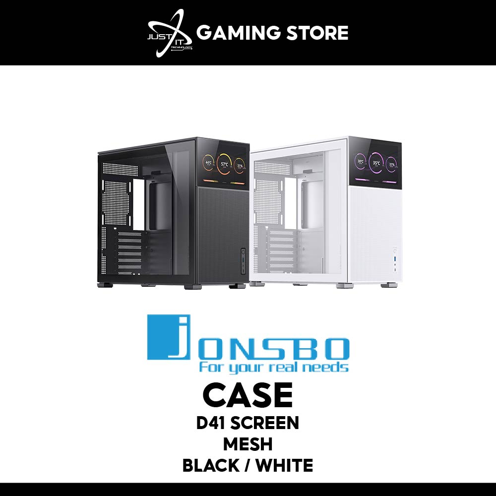 Jonsbo D41 Mesh Screen ATX CASING ( BLACK / WHITE ) | Shopee Malaysia