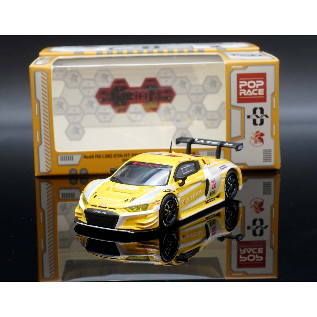 POP RACE 1/64 AUDI R8 LMS EVA RT PROTO TYPE-00 X WORKS R8 DIECAST SCALE ...