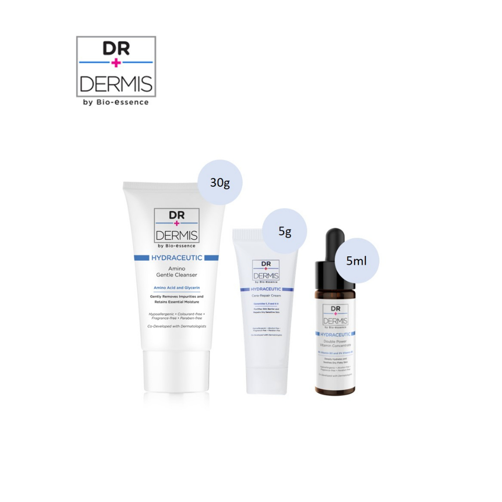 [GWP] Dr Dermis Amino Acid Cleanser 30g + Double Power Vit Concentrate ...