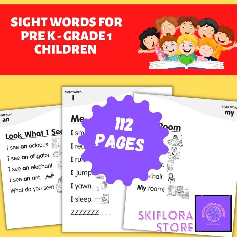 [SS197] Sight Words for Pre Kindergarten to Grade 1 Students | PDF ...