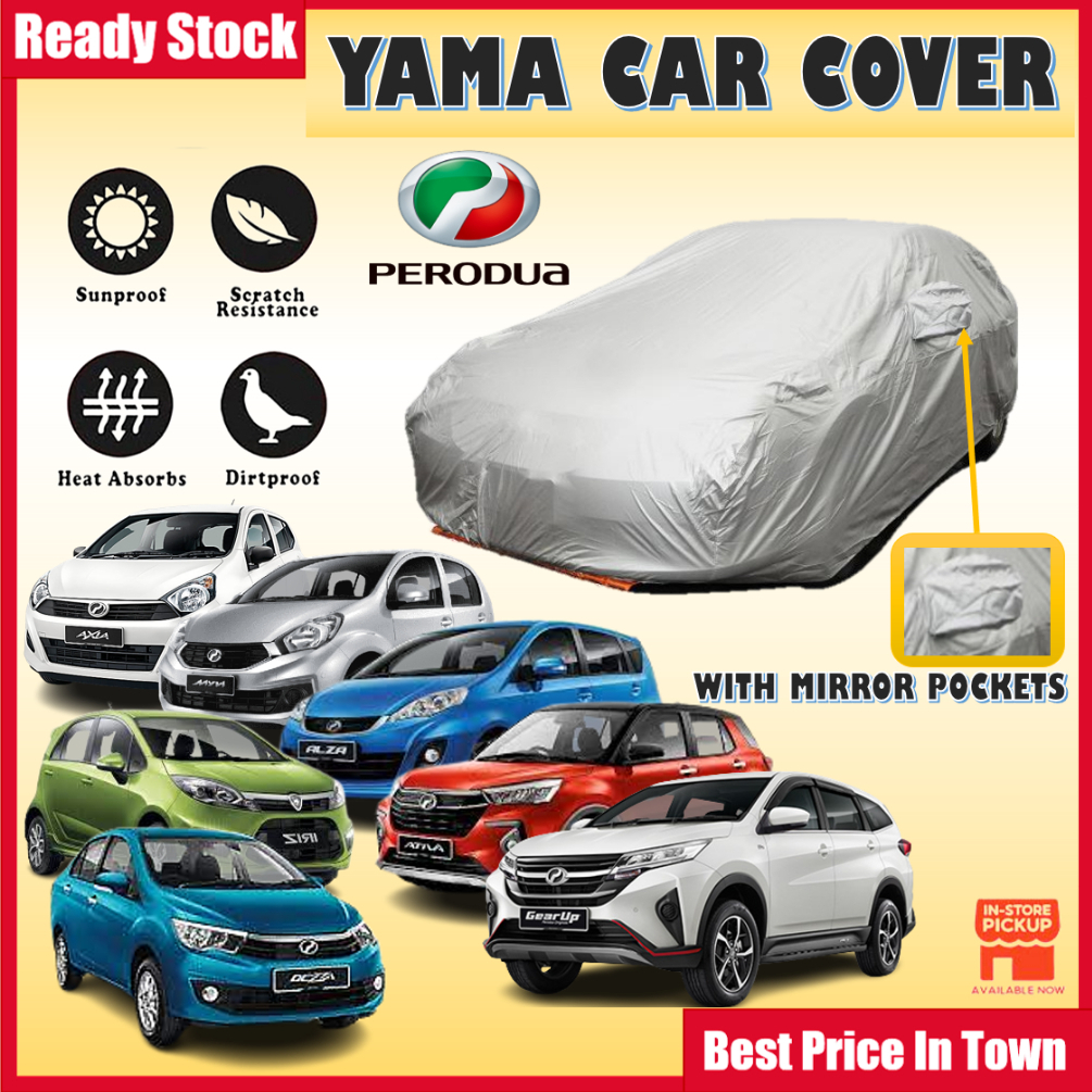 Car Cover Outdoor Protection Selimut Kereta for ALL PERODUA Myvi Axia ...