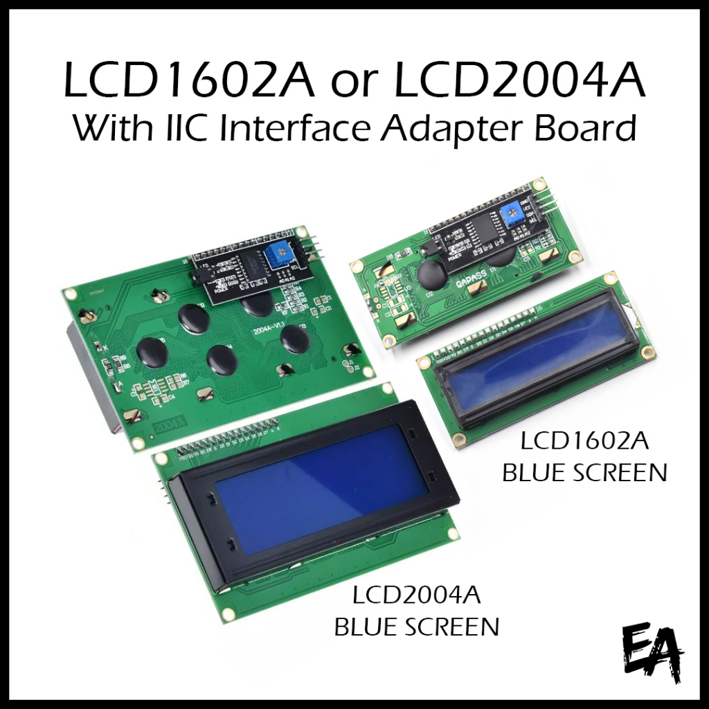Liquid Crystal Display Screen With Iic I2c Module 1602a 2004a Lcd Shopee Malaysia 