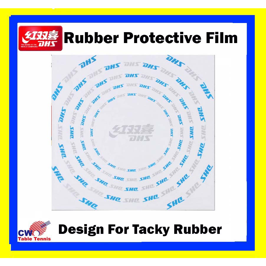 DHS Film Table Tennis Rubber Cover Ping Pong Rubber Protective Film ...