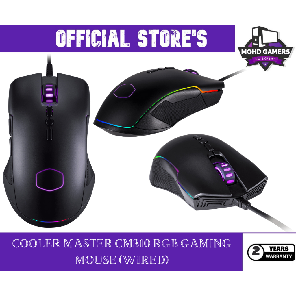 COOLER MASTER CM310 RGB GAMING MOUSE (WIRED) | Shopee Malaysia