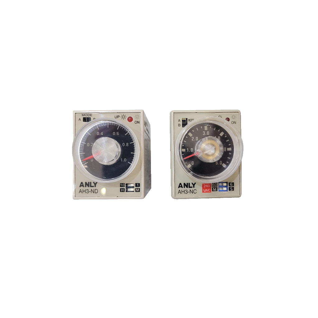 ANLY AH3-NC/ND Multi-Range Analogue Timer 8Pin Relay | Shopee Malaysia