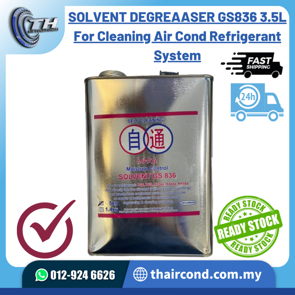 SOLVENT DEGREAASER GS836 3.5L For Cleaning Air Cond Refrigerant System ...