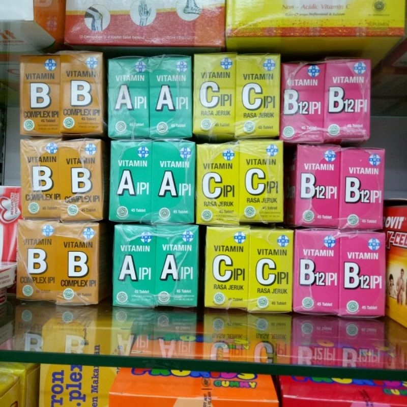 Vitamin Ipi A / C / B1 / B Kompleks / B12 | Shopee Malaysia