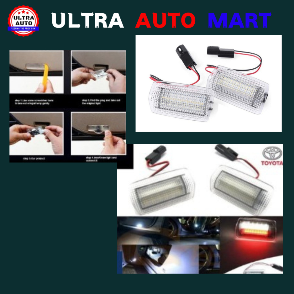 [2PCS] VELLFIRE ALPHARD ESTIMA CAMRY VIOS ALTIS CHR SIDE DOOR LIGHT ...