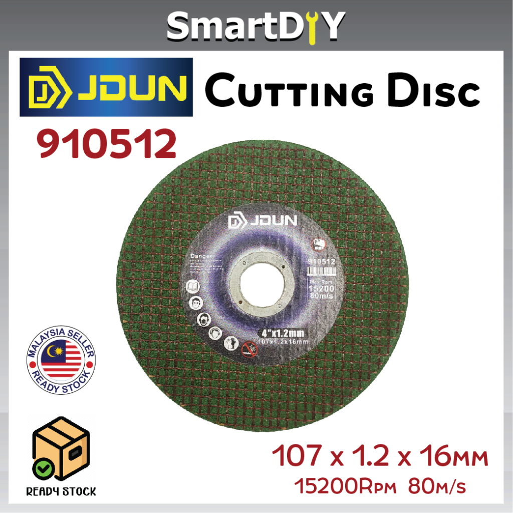 {5pcs} 910512 JDUN Cutting Disc 107mm (4") x 1.2mm x 16mm cutting wheel ...