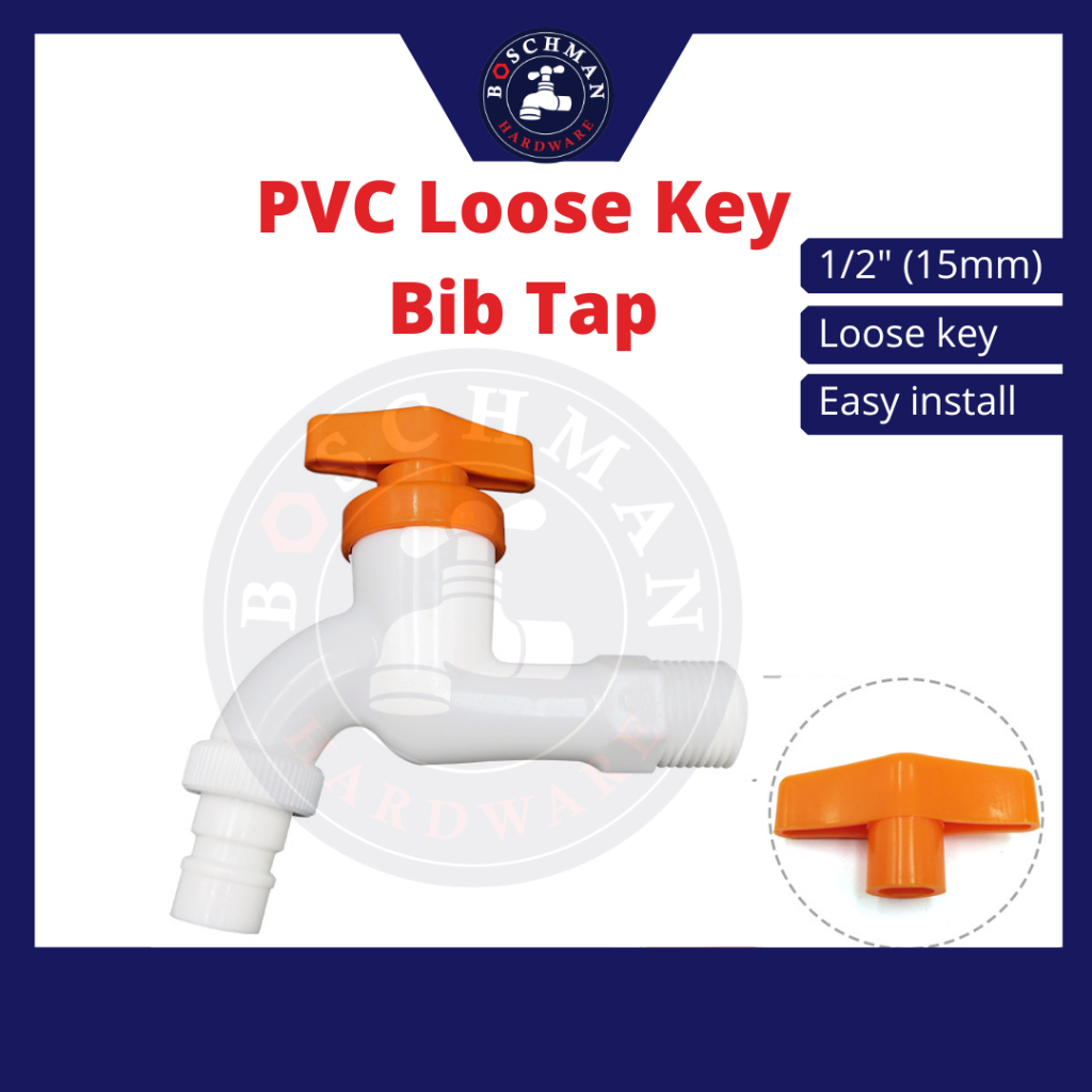 PVC Bib Tap with Key Loose Key Water Tap Removable Key Faucet Tap Pipe ...