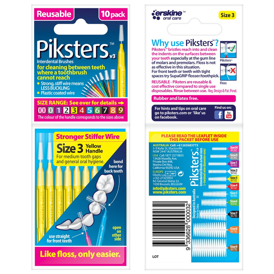 Piksters Interdental Brushes ( Size 3 ) 10s | Shopee Malaysia