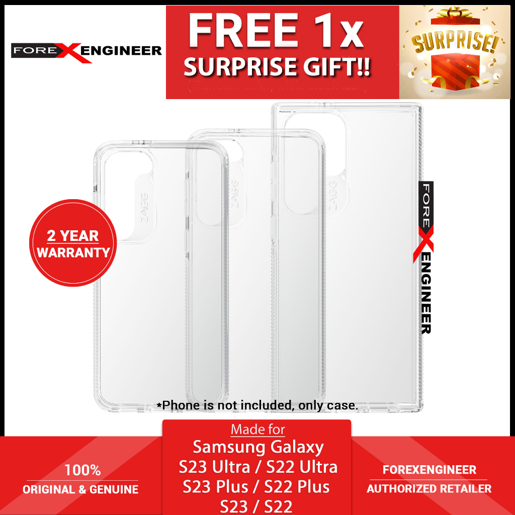 ZAGG Gear4 Crystal Palace for Samsung S23 / S22 [ Ultra / Plus ] 2 ...