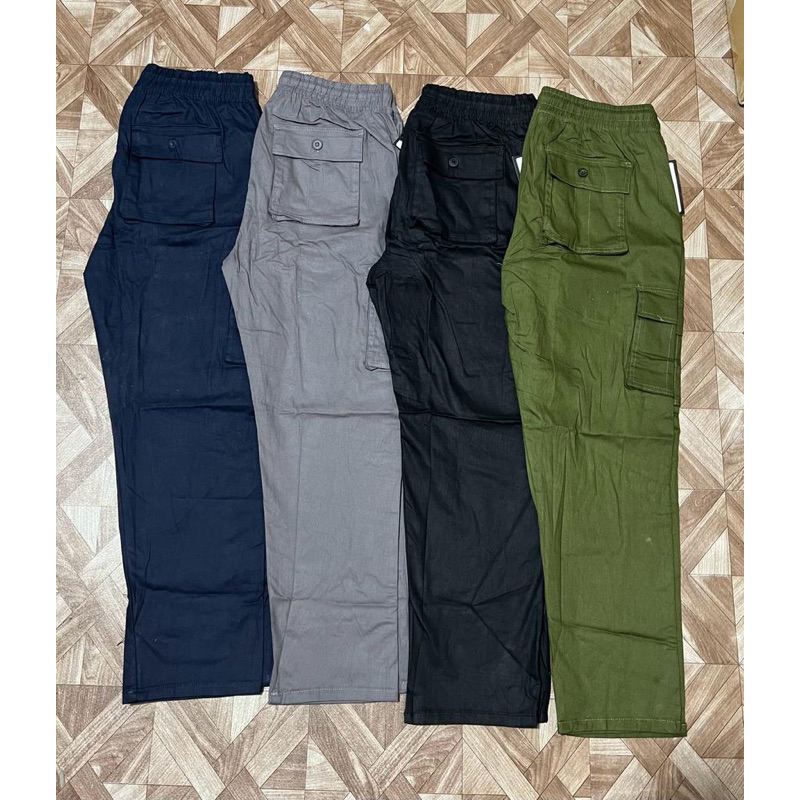 🔥🔥Ready Stock 🔥🔥6 Pocket Reguler fit Cargo Slack Pants For Man and ...