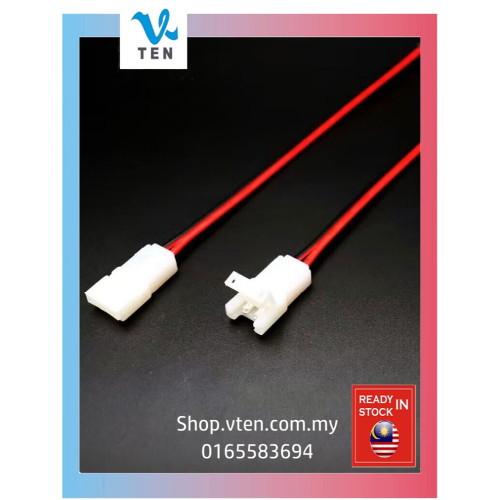 🔥🇲🇾PROMO!!🔥LED Strip Light 2 Pin 8mm Connector With Cable Connect Wire ...