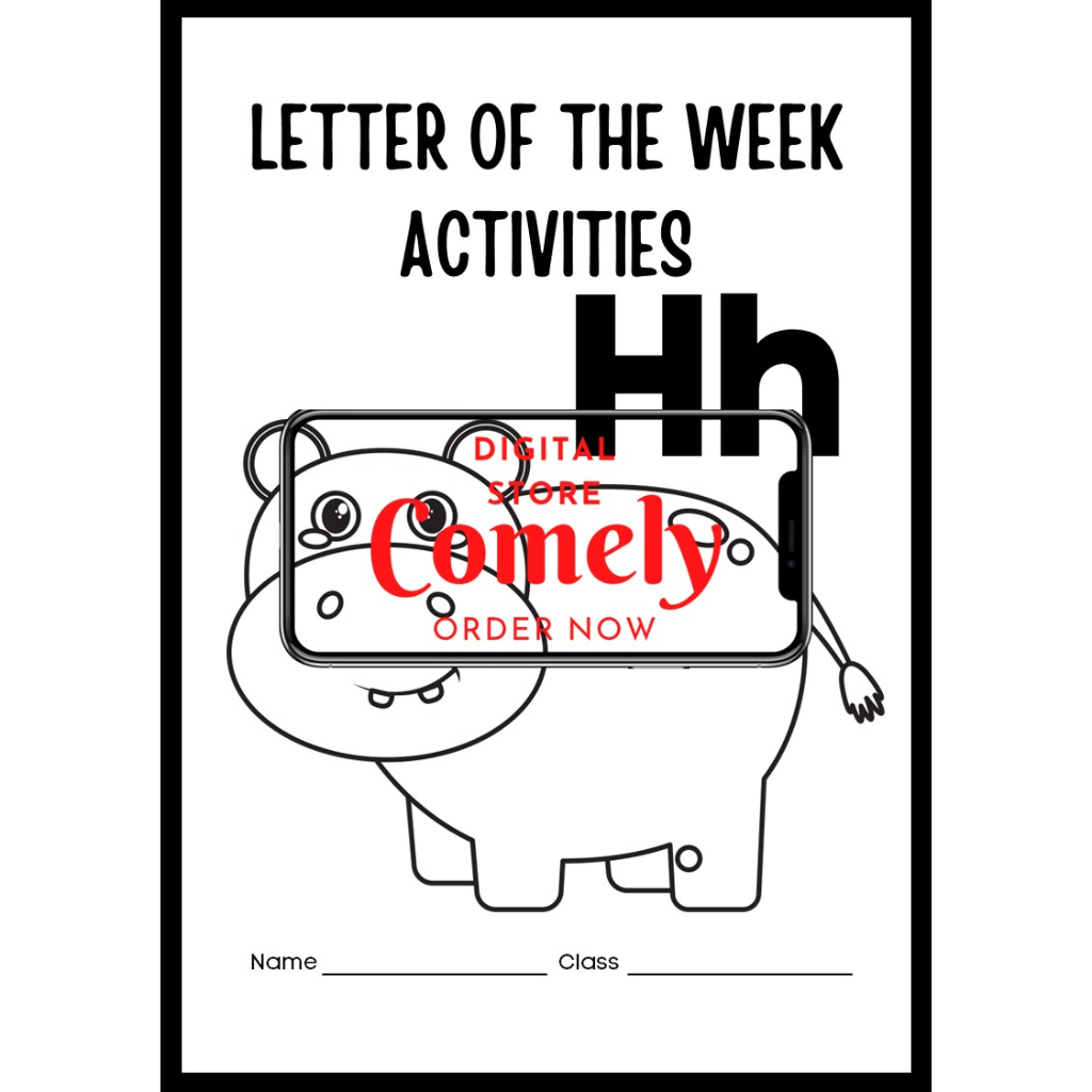 PRESCHOOL WORKSHEET [EDITABLE] Alphabet Activity Pages Letter Hh ...