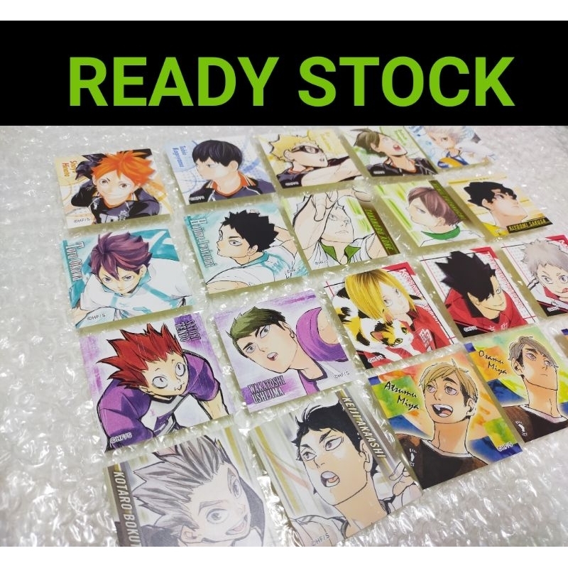 ORIGINAL JUMP Haikyuu Stickers Set Official Japan Hinata Sakusa Atsumu ...