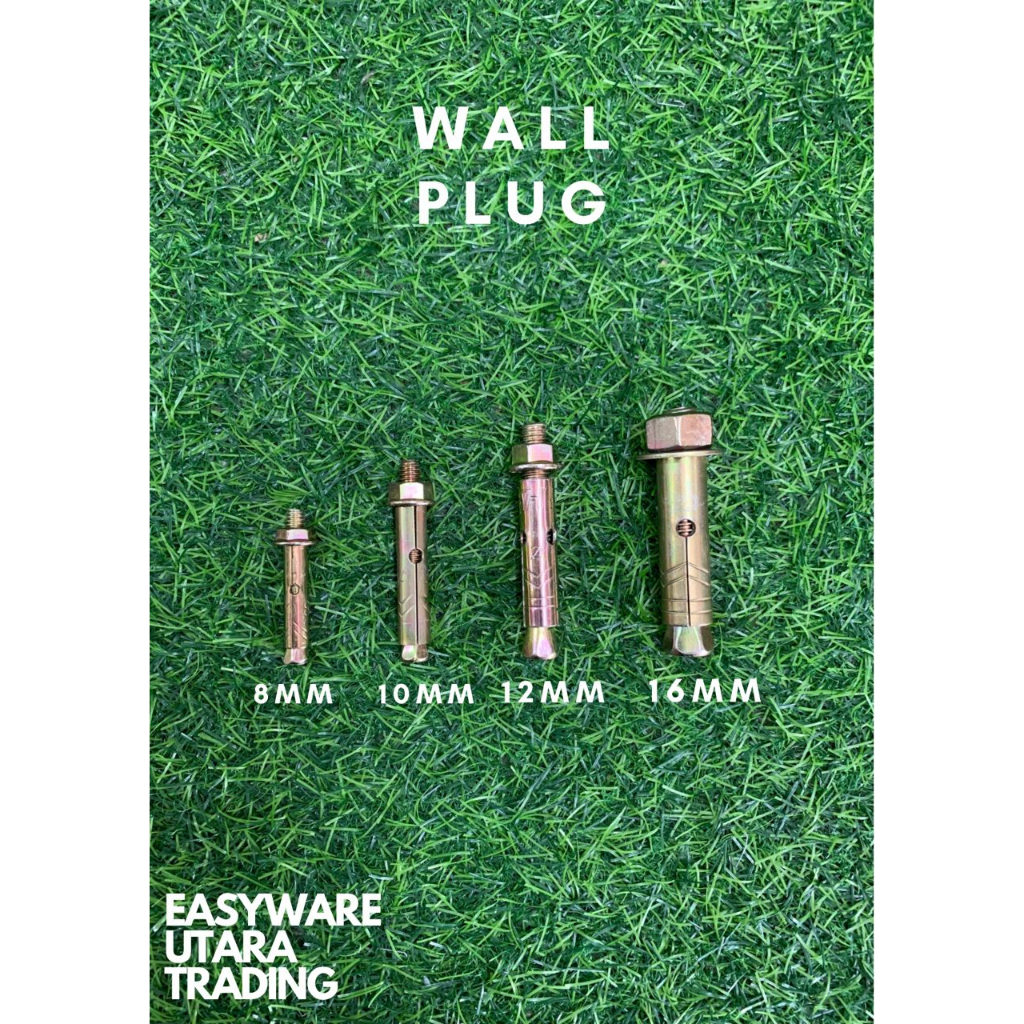 WALL PLUG 1/4-5/16-3/8-1/2/WALL PLUG BESI | Shopee Malaysia