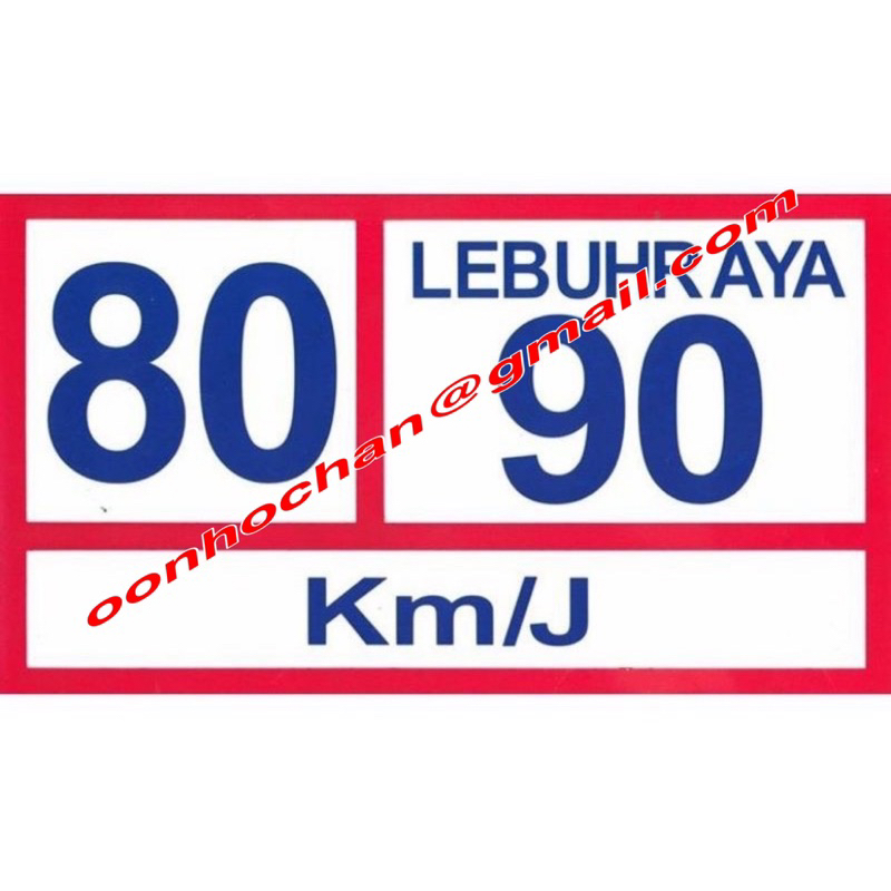 STICKER HAD LAJU PRINT UV 70/80 / 80/90 SPEED LIMIT STICKER | Shopee ...