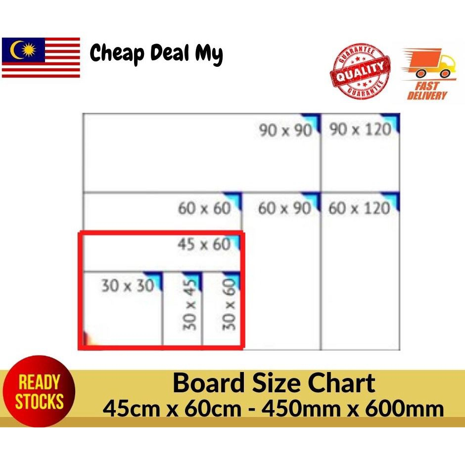 Notice corkboard / Notice cork board (Small Size) 1x1 1x1.5 1x2 2x2 2x3 ...