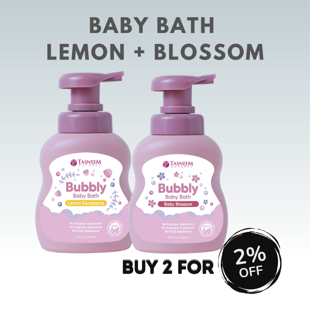 Tasneem Naturel Baby Bath Head to Toe - Lemon, Lavender, Blossom - Set ...