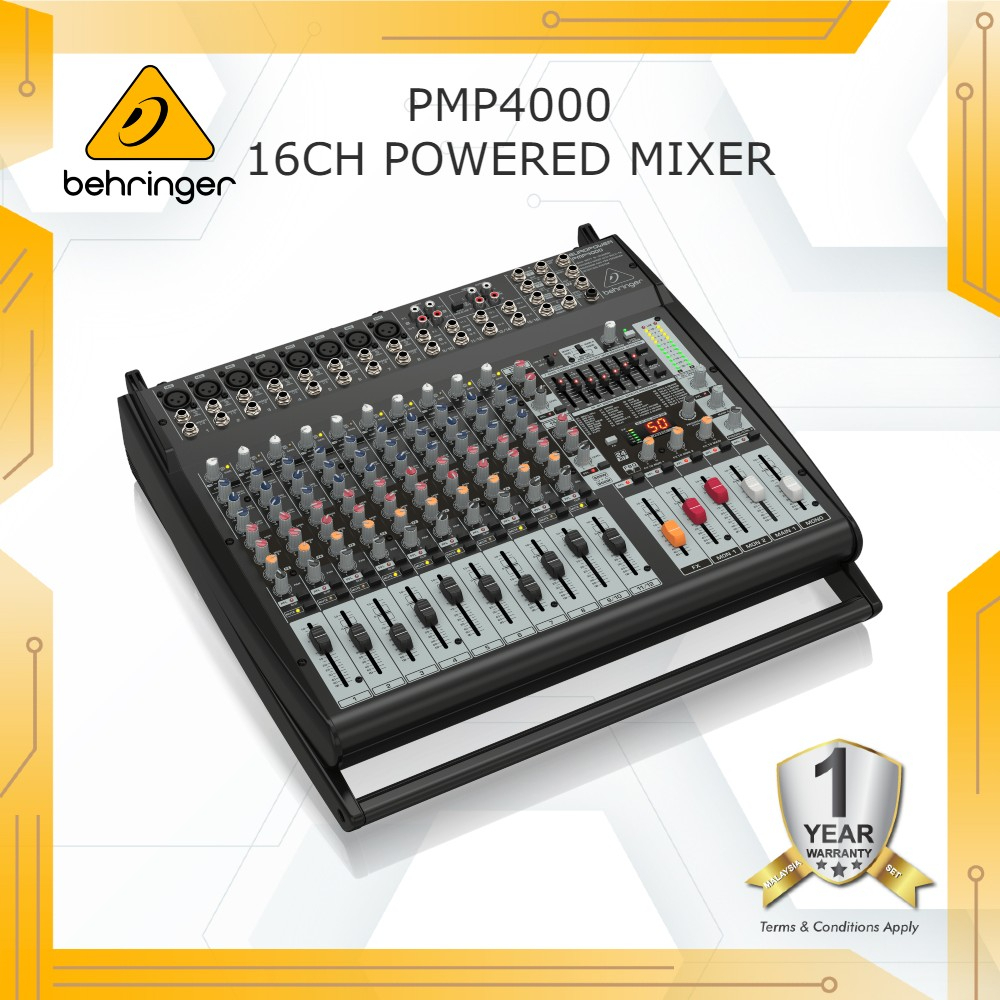 Behringer Europower PMP4000 16-channel 1600W Powered Mixer | Shopee ...
