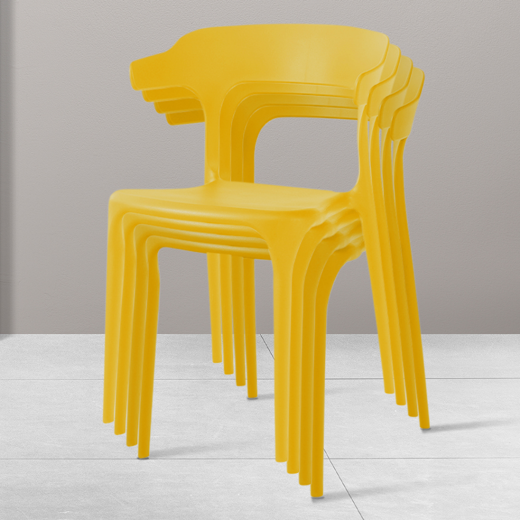 Kerusi Makan Plastik Stackable | Dining Plastic Chair PP Material ...