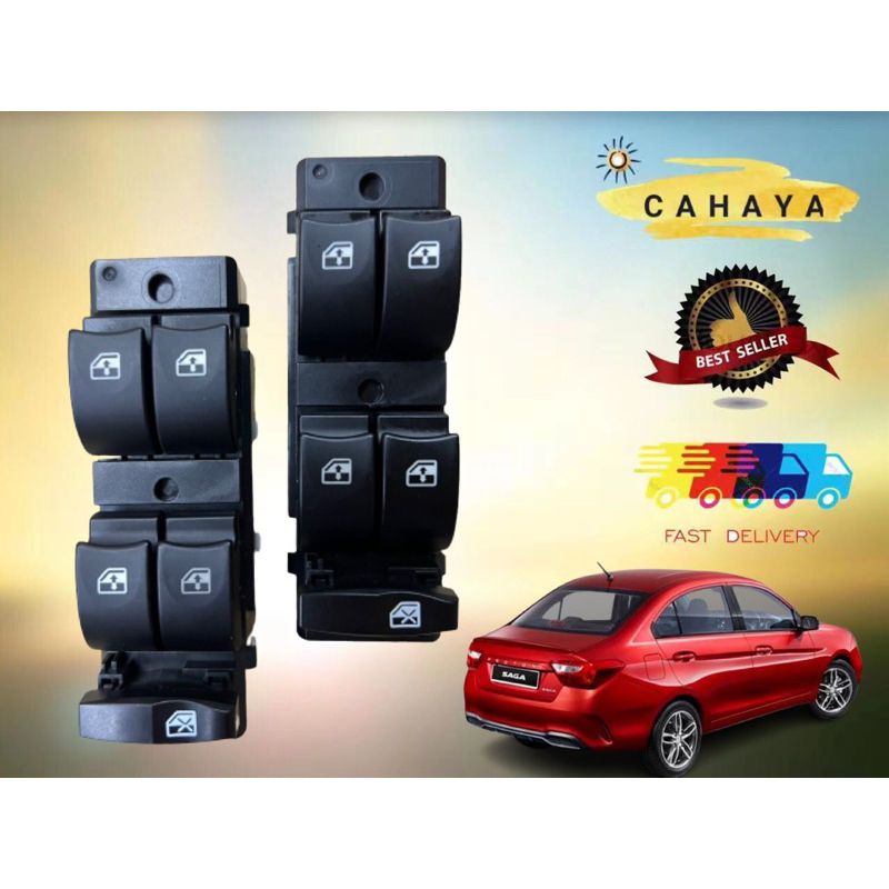 Proton Saga 2016-2023 Power Window OEM Main Switch l High Quality New ...
