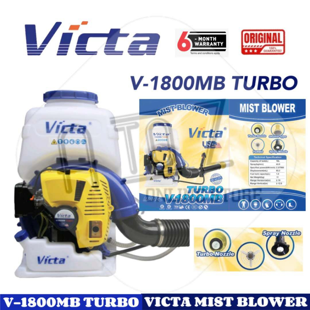 VICTA V-1800MB TURBO MIST BLOWER | PUMP RACUN TURBO | Shopee Malaysia