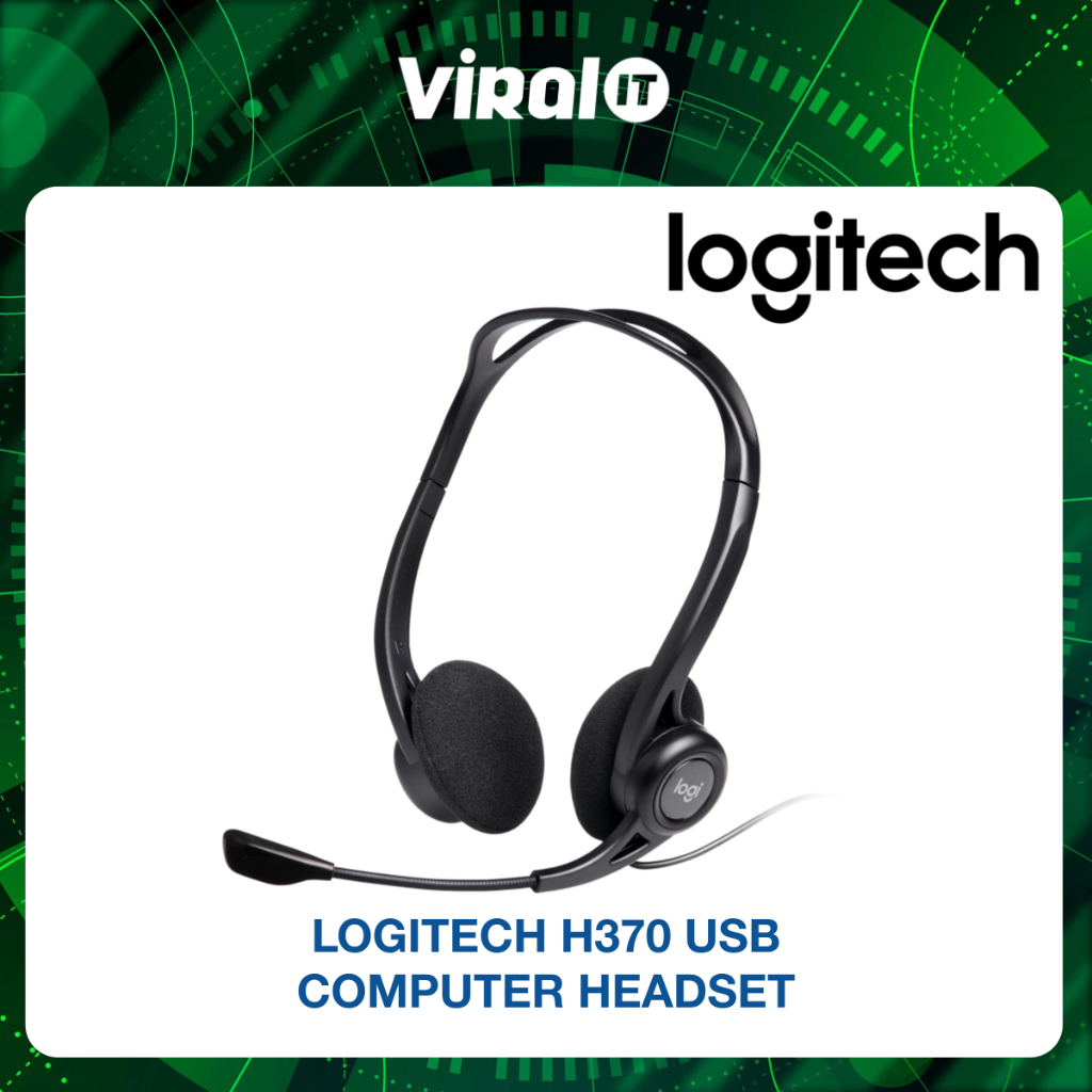 LOGITECH H370 USB COMPUTER HEADSET | Shopee Malaysia