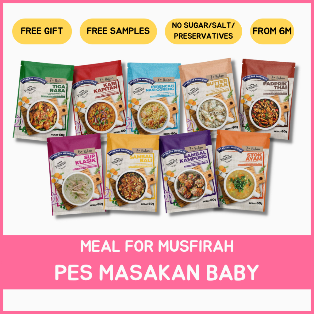 MEAL FOR MUSFIRAH PES MASAKAN BAYI PERENCA PES MFM MAKANAN BABY 6 7 8 9 ...