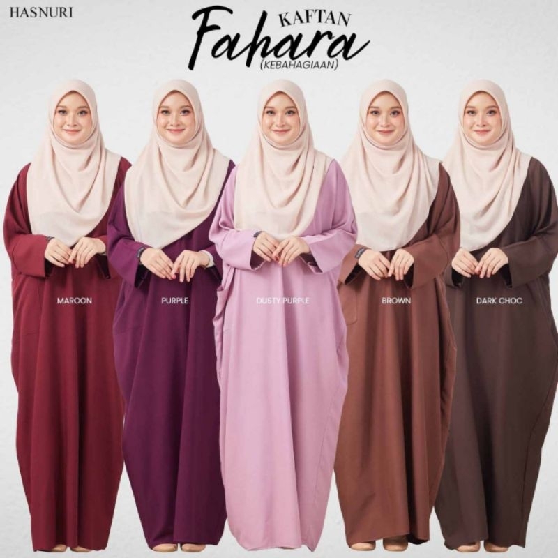 Kaftan Fahara by Hasnuri (freesize fit to 5XL) | Shopee Malaysia
