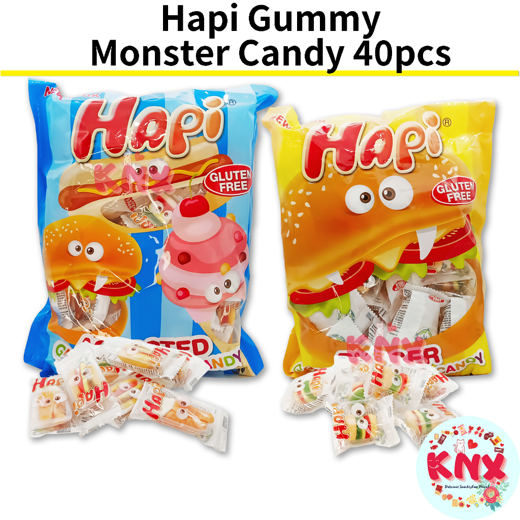 (Big Pack) Hapi Burger Gummy Candy 40pcs | Shopee Malaysia
