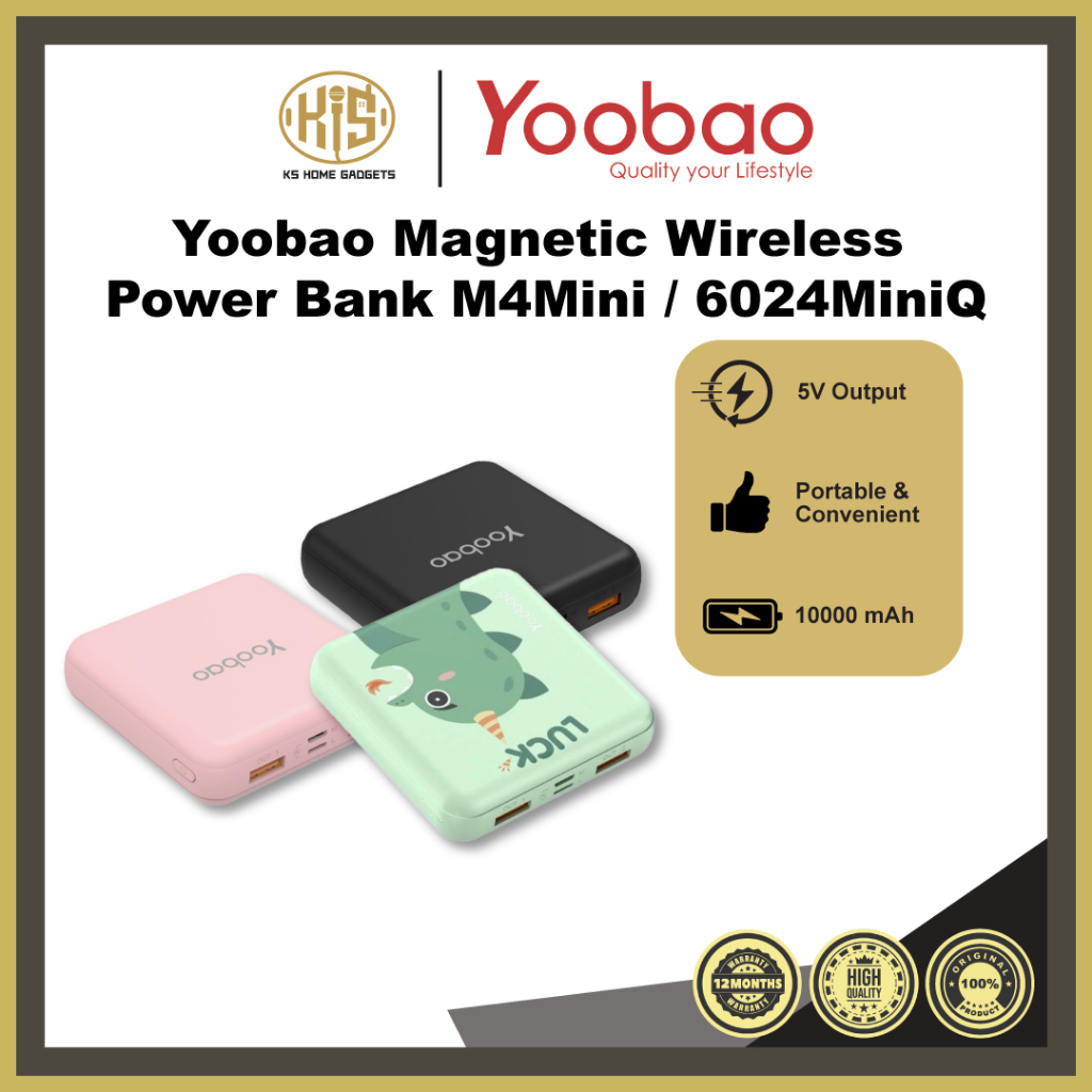 Yoobao M4Mini/ 6024MiniQ 10000mAh 10W/PD20W Cube Cute Design Portable ...