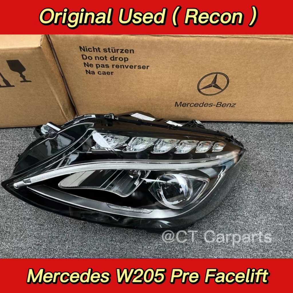 Mercedes Benz W205 Headlamp/Headlight Original C Class C180 C200 C260 ...