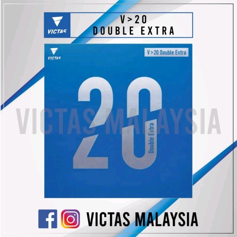 Victas V20 double extra table tennis rubber | Shopee Malaysia